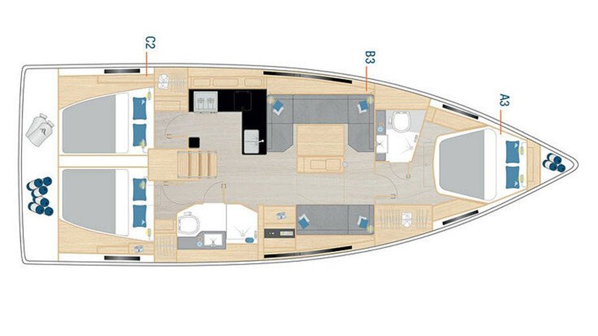 Location d'un voilier Hanse 410 Marinturk Village Port